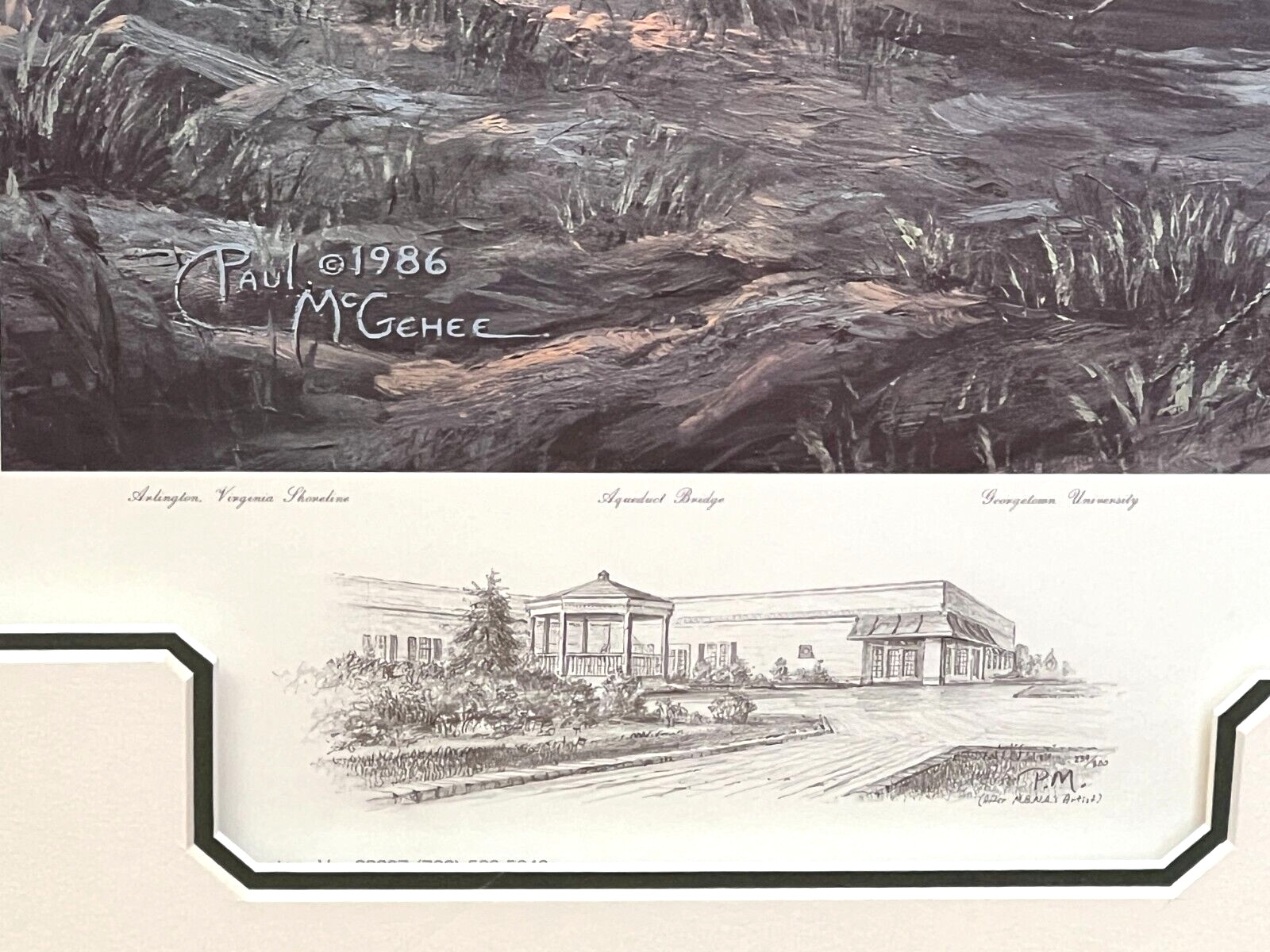 Paul McGehee | Old Georgetown on the Potomac (1986) | MutualArt