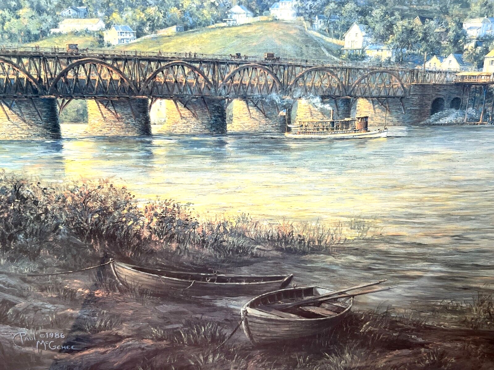 Paul McGehee | Old Georgetown on the Potomac (1986) | MutualArt