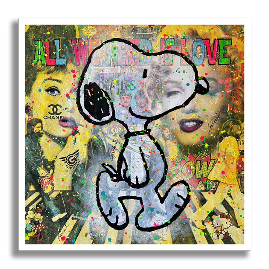 Gardani | Beatles Snoopy – Original Painting on Canvas (2024) | MutualArt