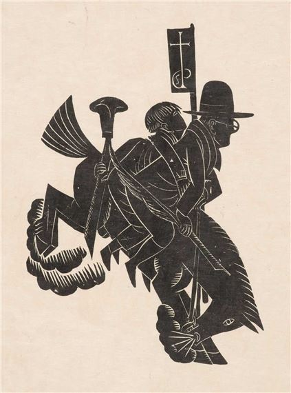 David Jones | David Jones and Pepler on Pegasus (1924) | MutualArt