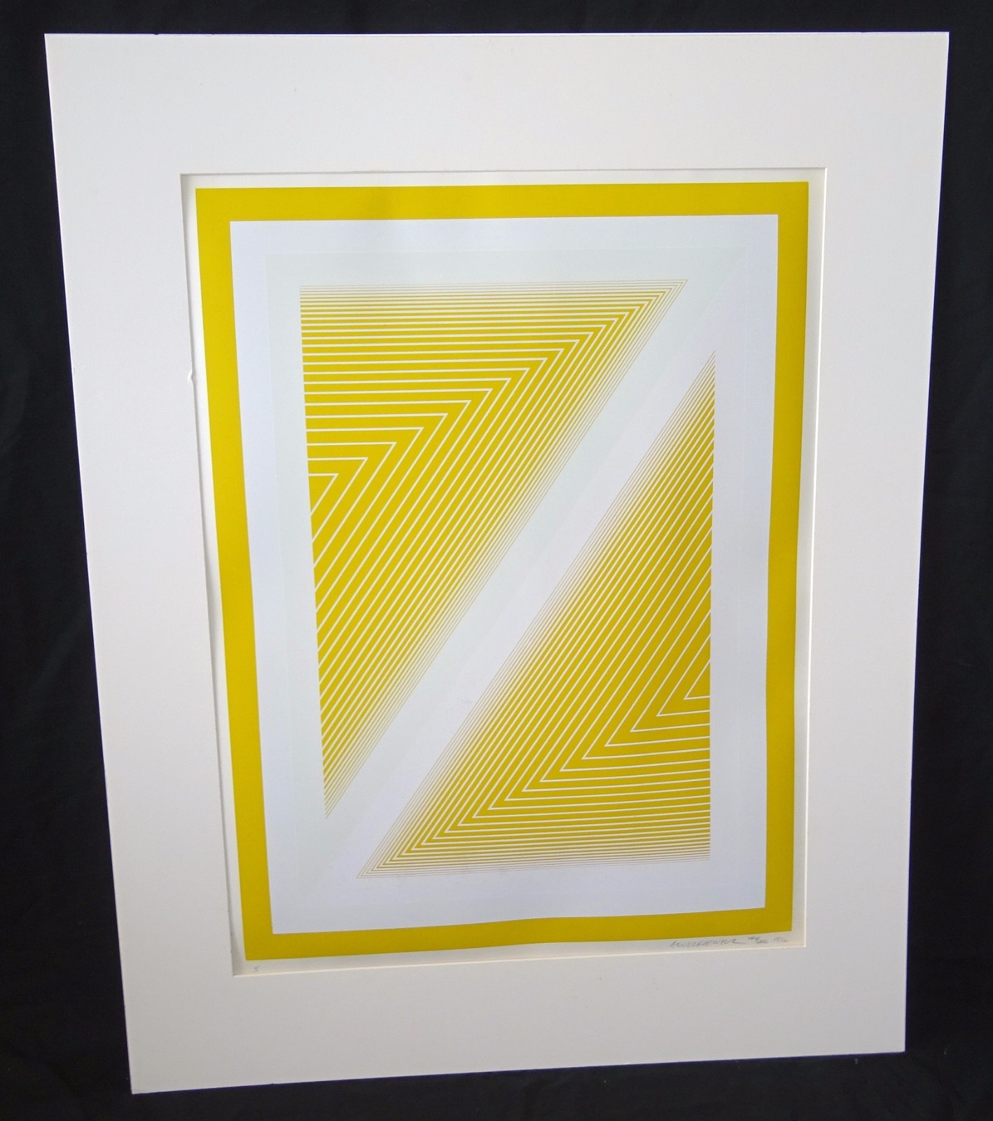 Richard Joseph Anuszkiewicz | Yellow Opt Art (1972) | MutualArt