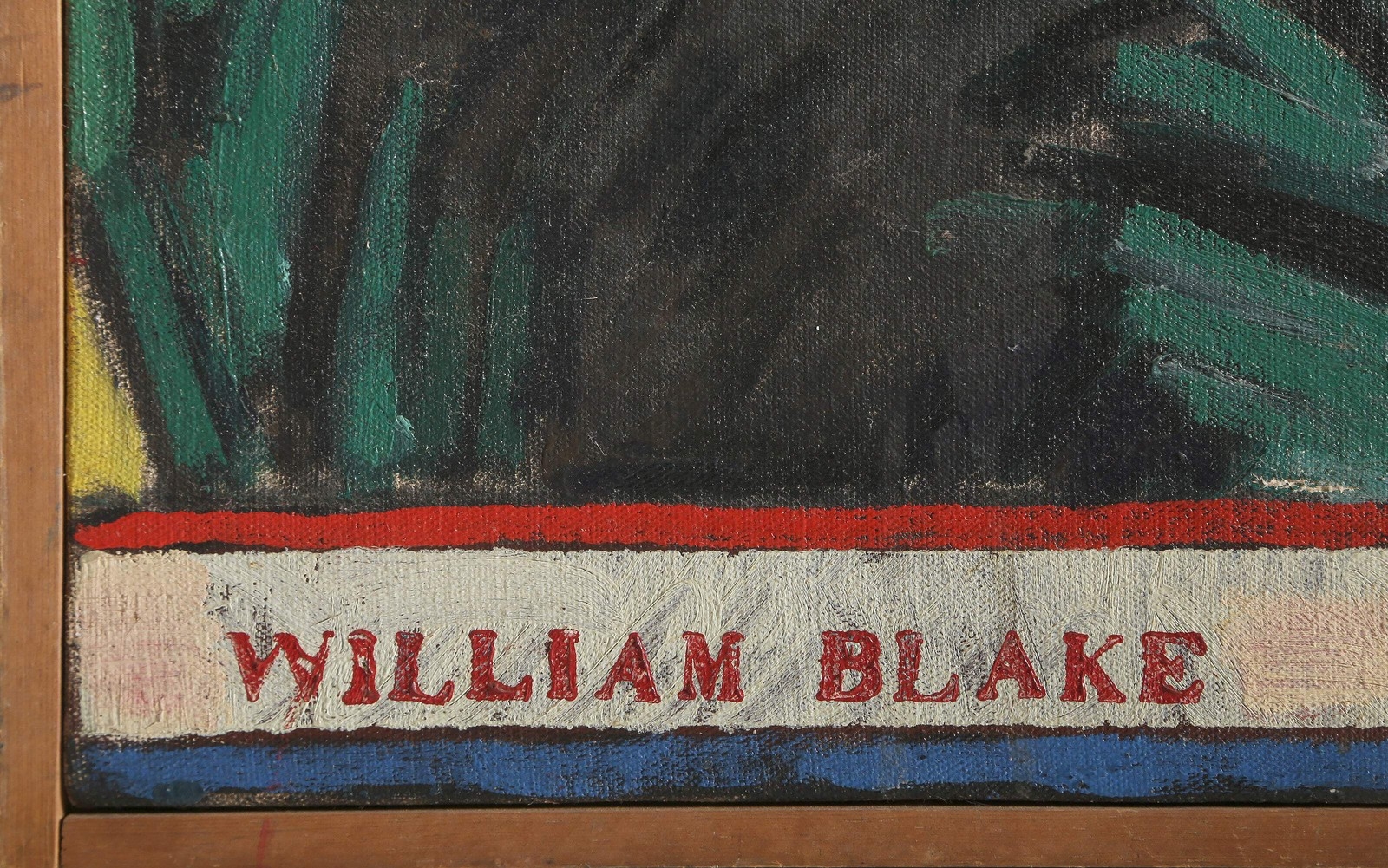 Duncan Hannah | Duncan Hannah, William Blake, Oil on Canvas, initialed ...