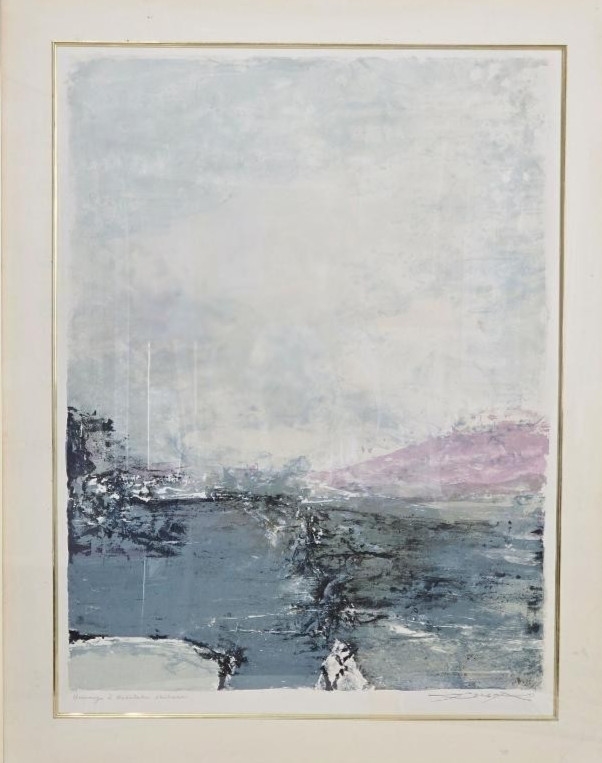 Zao Wou-Ki | Dedicated to Shikanai Nobutaka | MutualArt