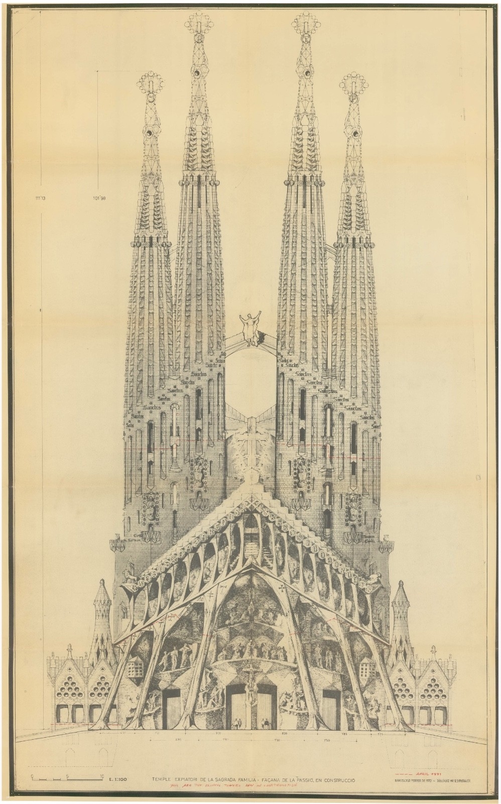Antoni Gaudí | Gaudi Segrada Familia 4 Diezo prints from Original ...