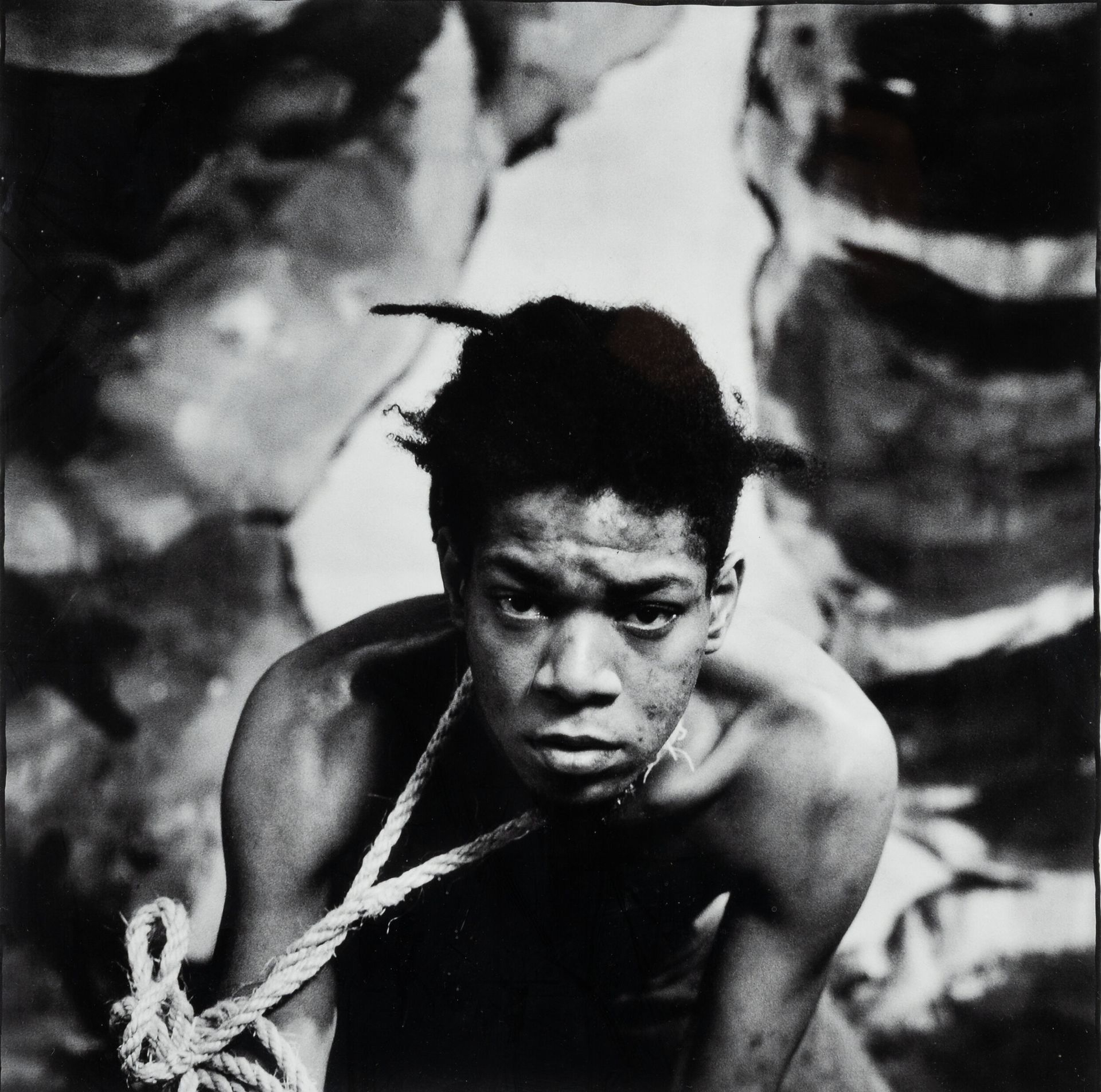 Louis Jammes | Portrait of Jean-Michel Basquiat as a convict (1988 ...