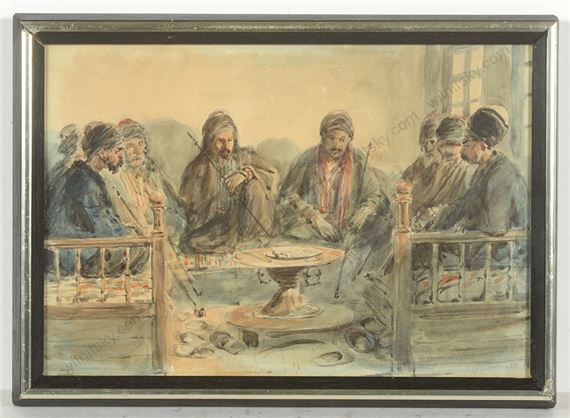 Denis Auguste Marie Raffet | Armenians and Tatars in a café (Crimea ...