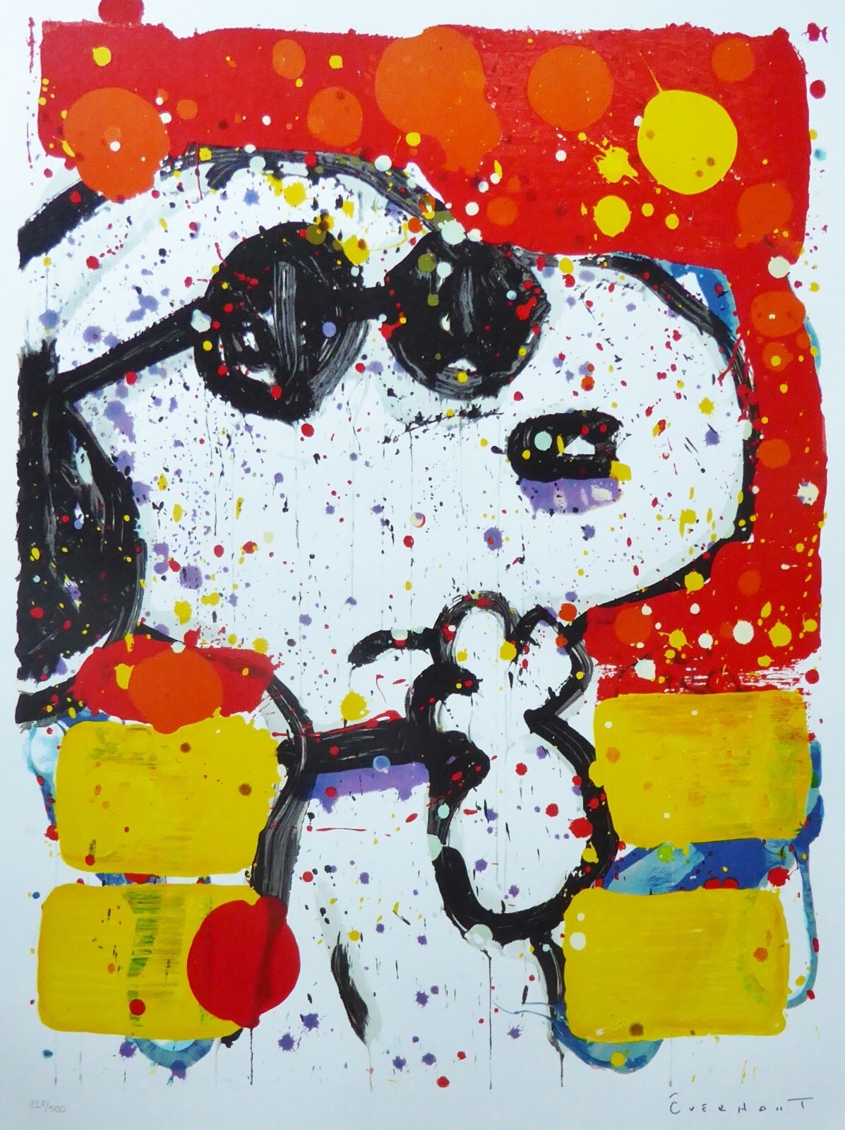 Tom Everhart | Cool & Intelligent Snoopy Dog Hand signed Lithograph COA ...