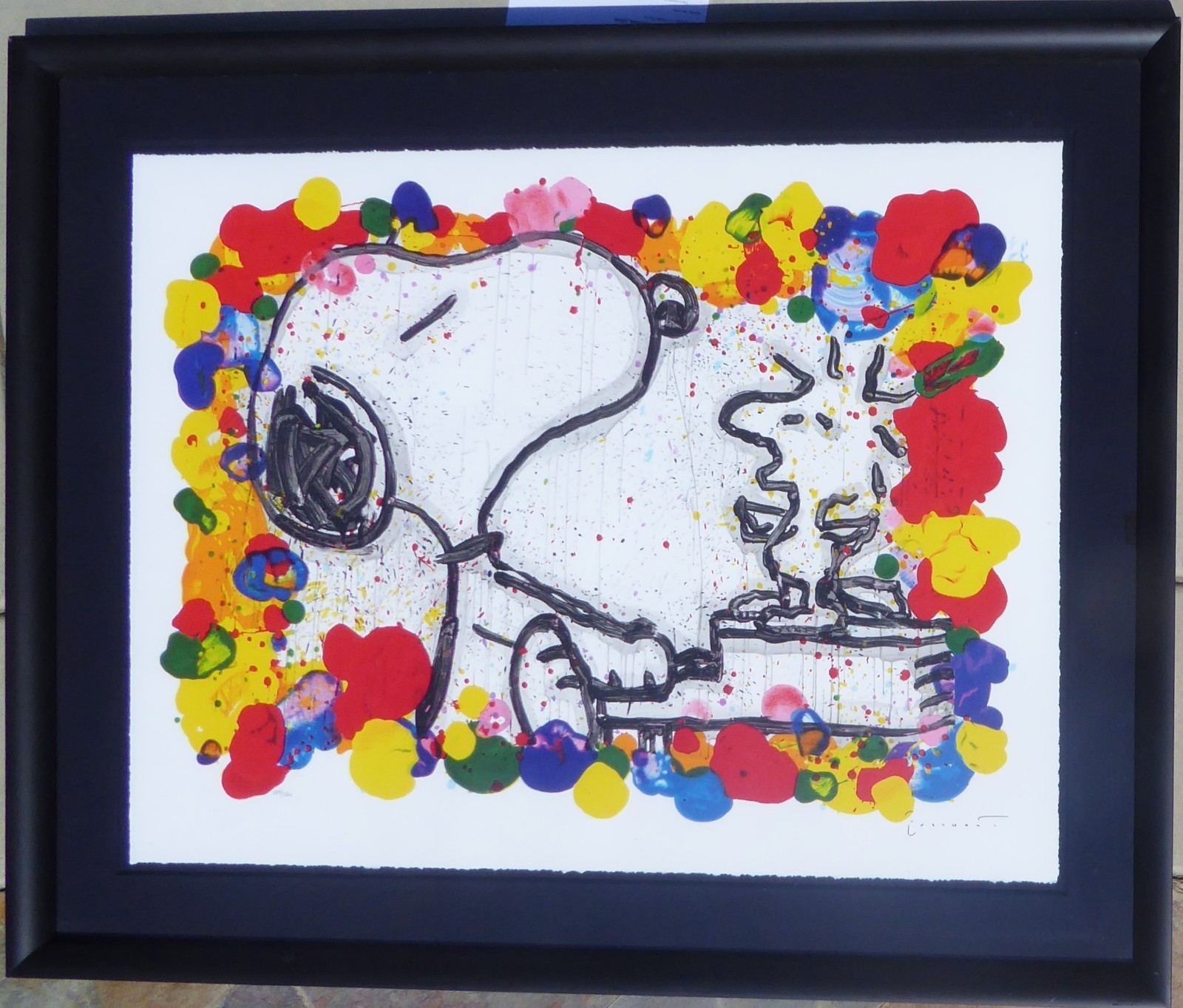 Tom Everhart | SUPER STAR PEANUTS SNOOPY WOODSTOCK LITHOGRAPH Hand ...
