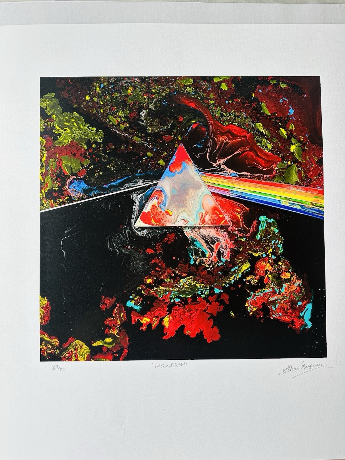Storm Thorgerson | Storm Thorgerson Signed Limited Liquid Dark Side ...