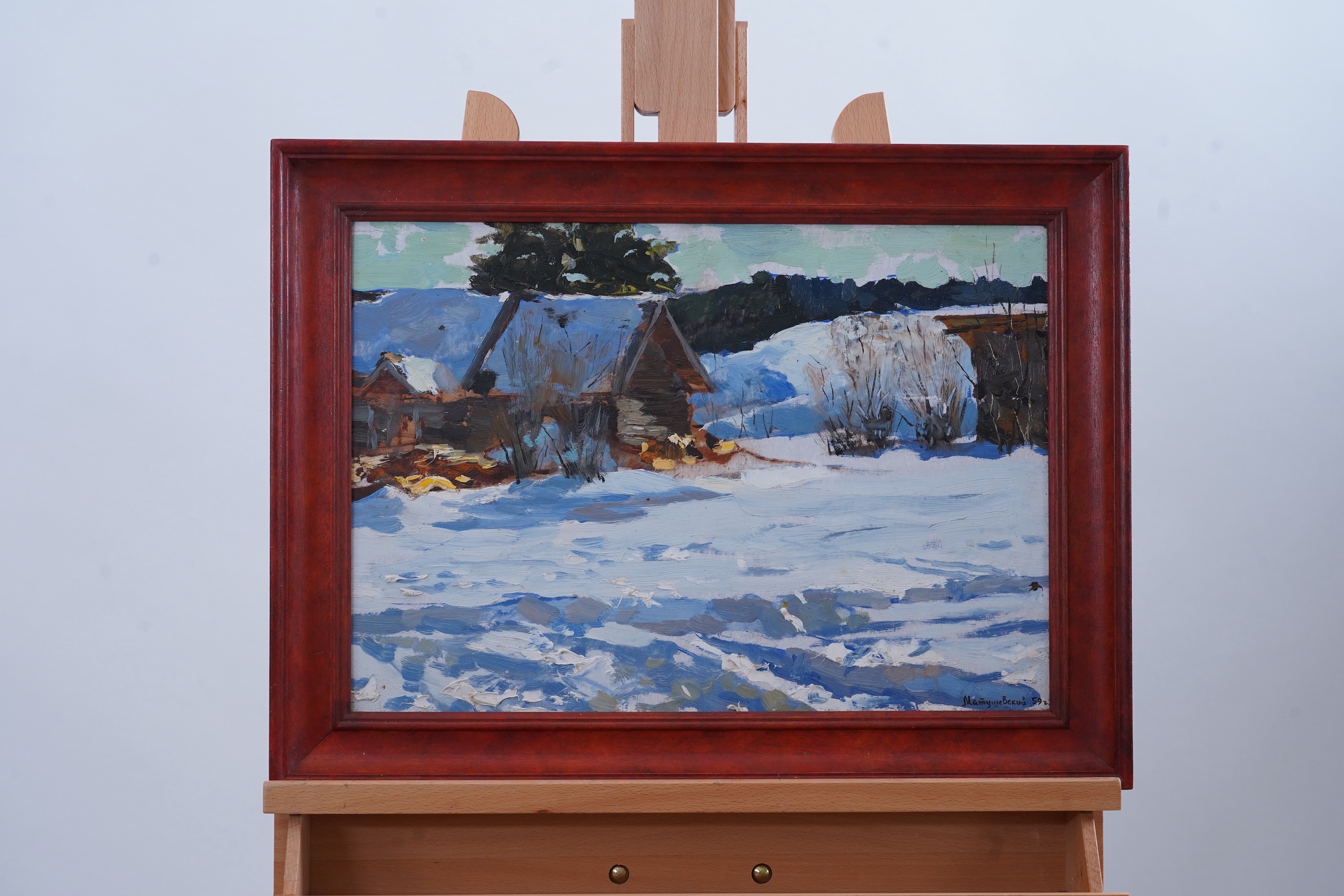 Yuri Matushevski | Dacha in Winter (1959) | MutualArt