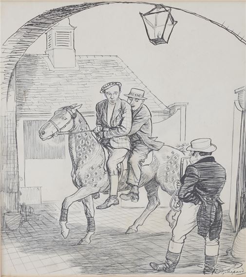 Ernest Howard Shepard | A humorous cartoon relating to the Anglo ...