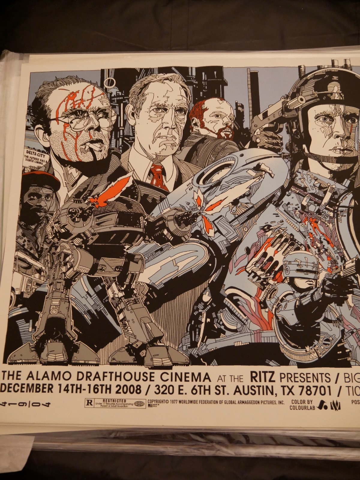 Tyler Stout | Robocop by Tyler Stout - Mondo print 24 x 36 56 of 350 ...