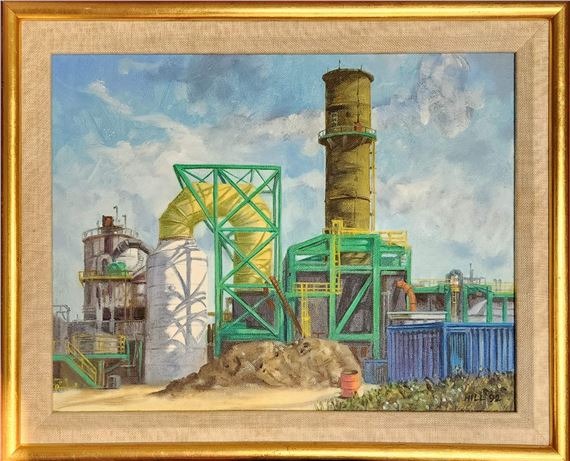 Robin Hill | Study of The Green Chimney Oil (1992) | MutualArt