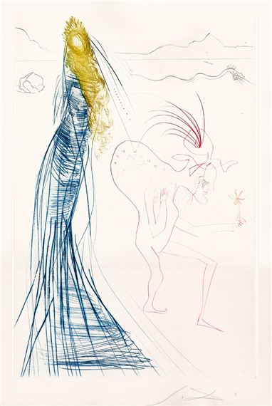Salvador Dalí | Frocin, le Mauvis Nain (Frocin, the Bad Dwarf) (1970 ...