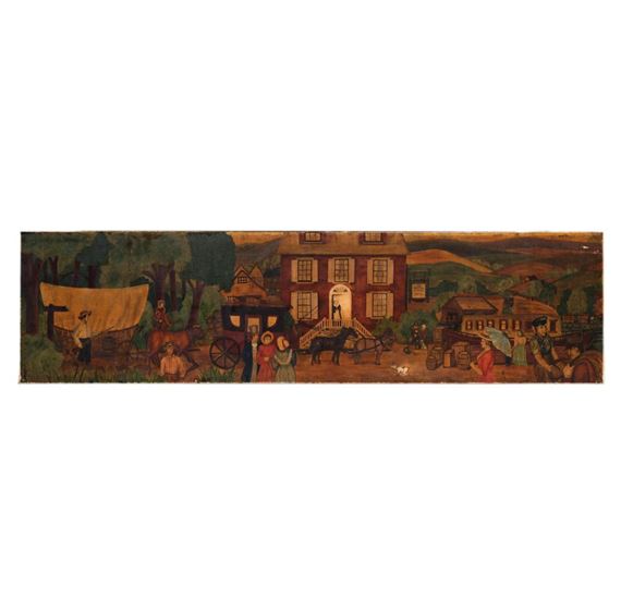 American School, 20th Century | Monumental Mural Farm Town (1936 ...