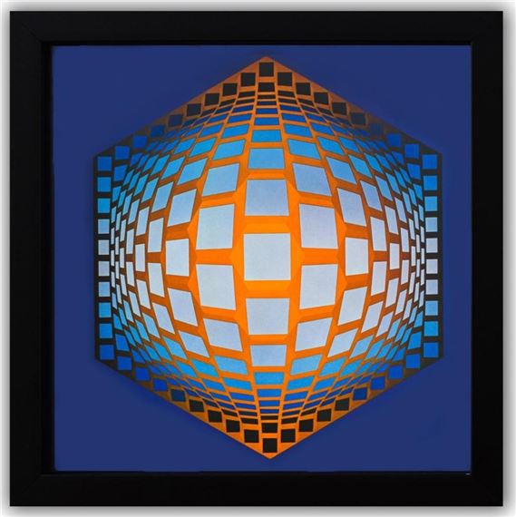Victor Vasarely | Tegla - Hat (1975) | MutualArt