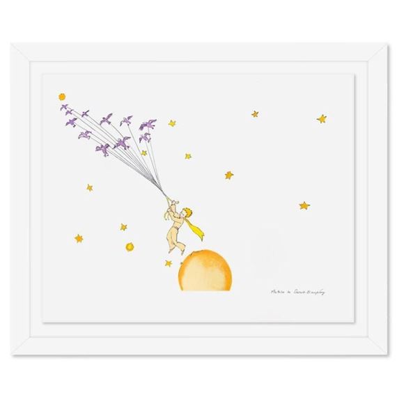 Antoine de Saint-Exupéry | The Little Prince Flying Away | MutualArt