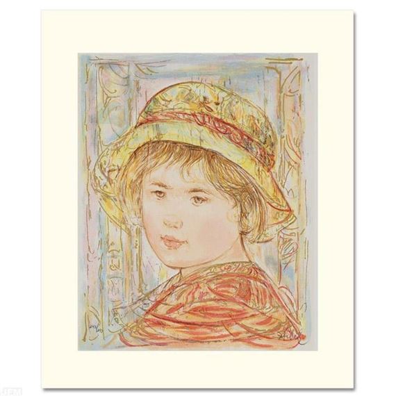 Edna Hibel | Lemual Limited Edition Serigraph | MutualArt