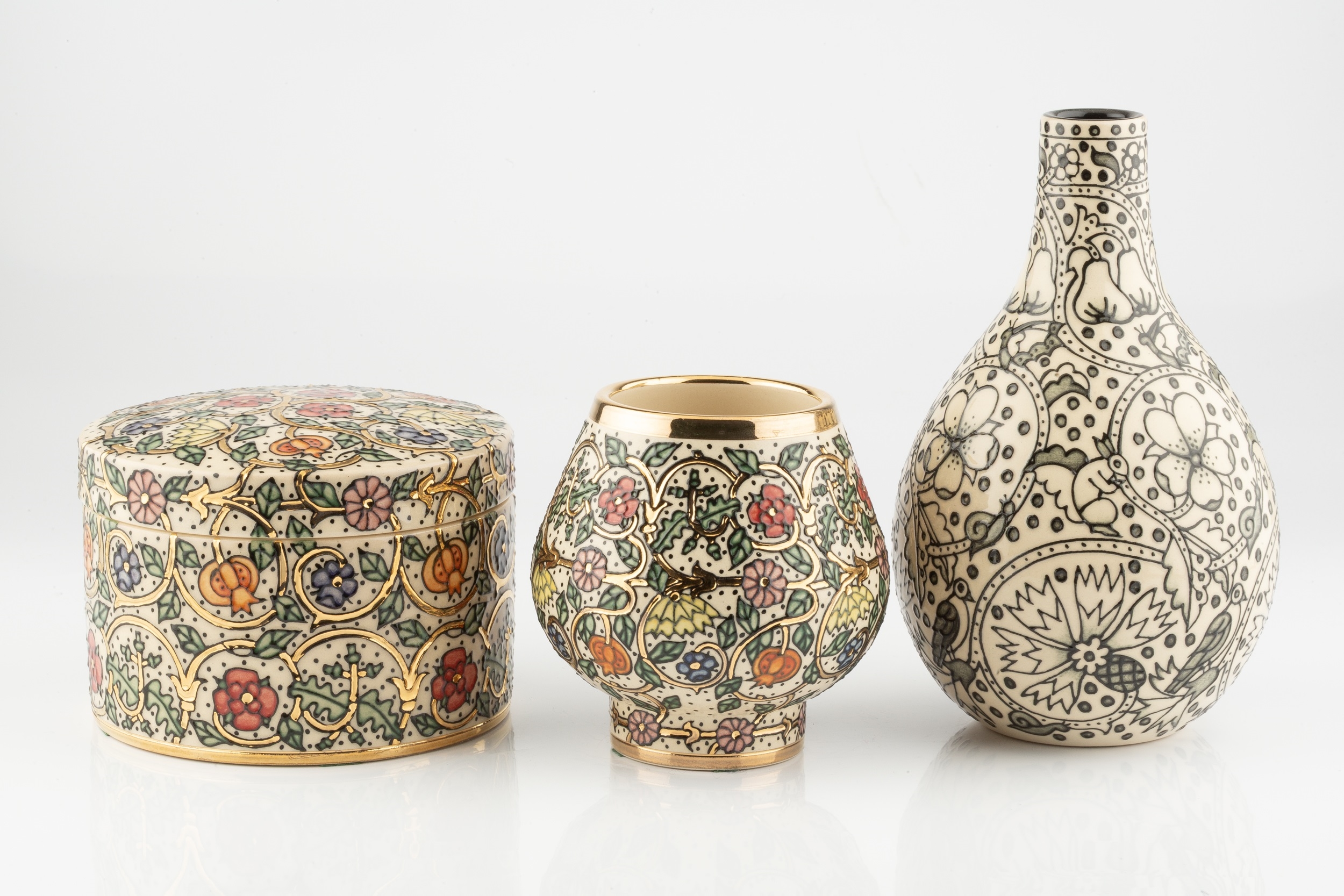 Sally Tuffin | Pot and Cover and vases | MutualArt