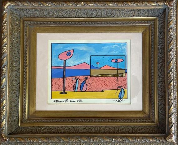 Thomas Cain | Original acrylic painting on paper | MutualArt
