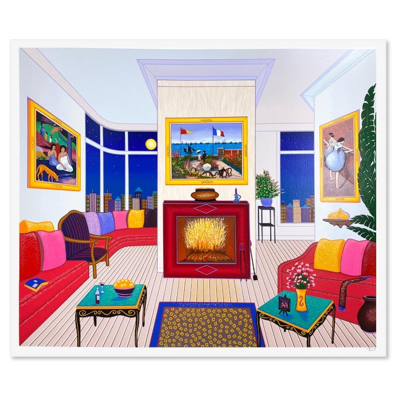 Fanch Ledan | Interior with Three Masterpieces | MutualArt