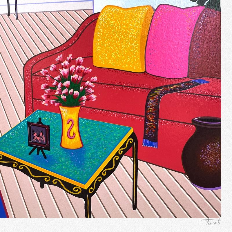 Fanch Ledan | Interior with Three Masterpieces | MutualArt