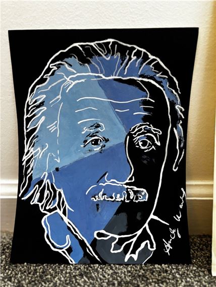 Andy Warhol | portrait of einstein authenticated and signed front and ...