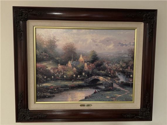 Thomas Kinkade | Lamplight Lane IV (1995) | MutualArt