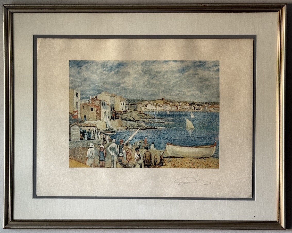 Salvador Dalí | Llaner Beach at Cadaques (Circa 1973) | MutualArt