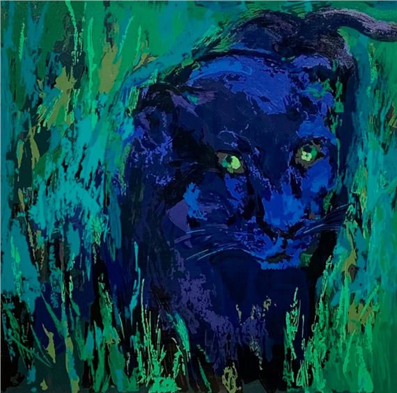 LeRoy Neiman | Portrait of the Black Panther (2004) | MutualArt