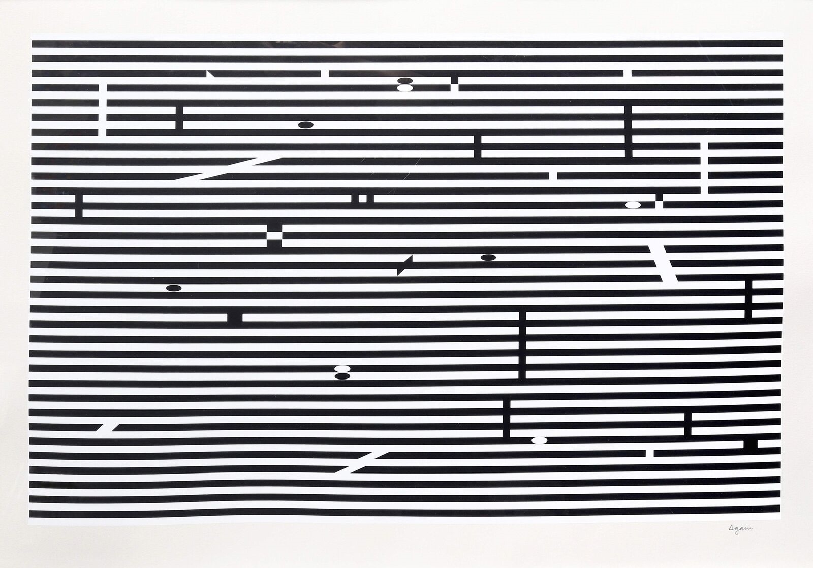Yaacov Agam | V from Double Metamorphosis Series (Circa 1979) | MutualArt