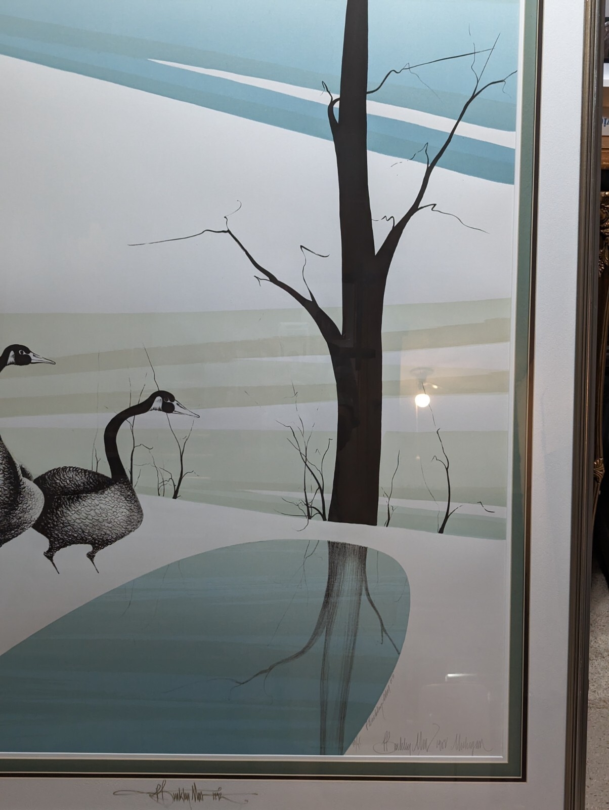 P. Buckley Moss | RARE HUGE P BUCKLEY MOSS Print framed 59 inches tall ...