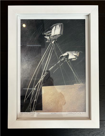 Lebbeus Woods High Houses Sarajevo Framed Hand Signed Print 2006