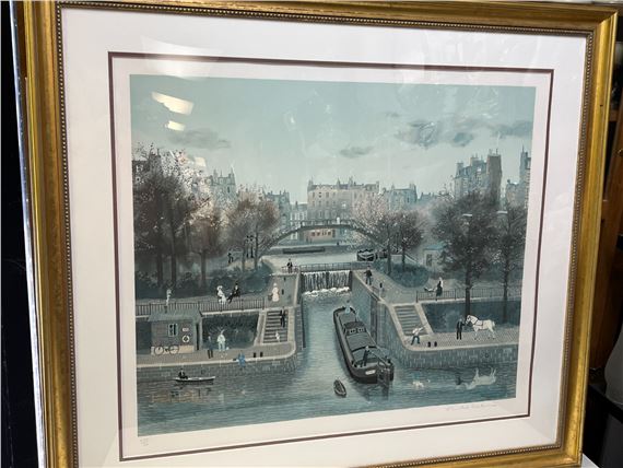 Michel Delacroix | Le Canal St Martin En Automne (1989) | MutualArt