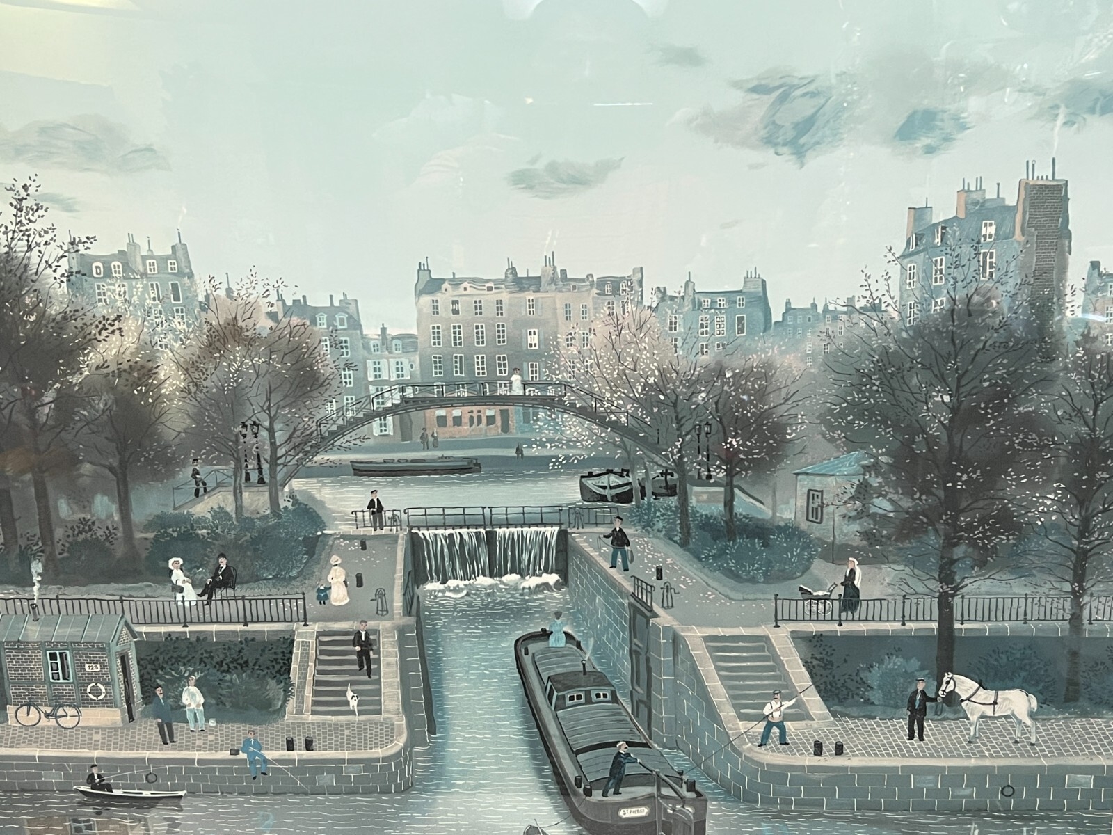 Michel Delacroix | Le Canal St Martin En Automne (1989) | MutualArt