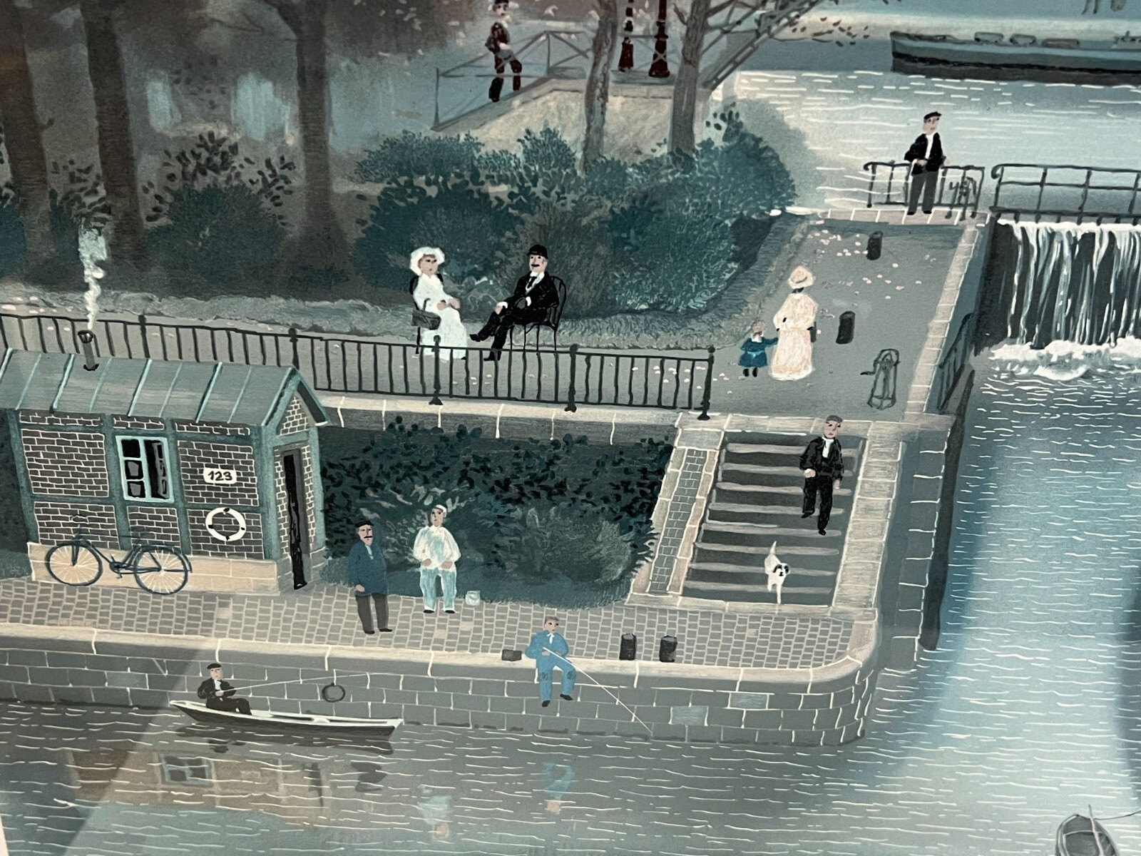 Michel Delacroix | Le Canal St Martin En Automne (1989) | MutualArt