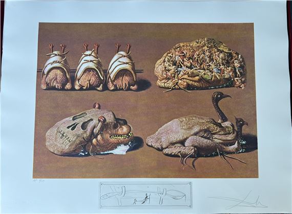 Salvador Dalí | Les Caprices Pincés Princiers-Plats Exotiques (1971 ...