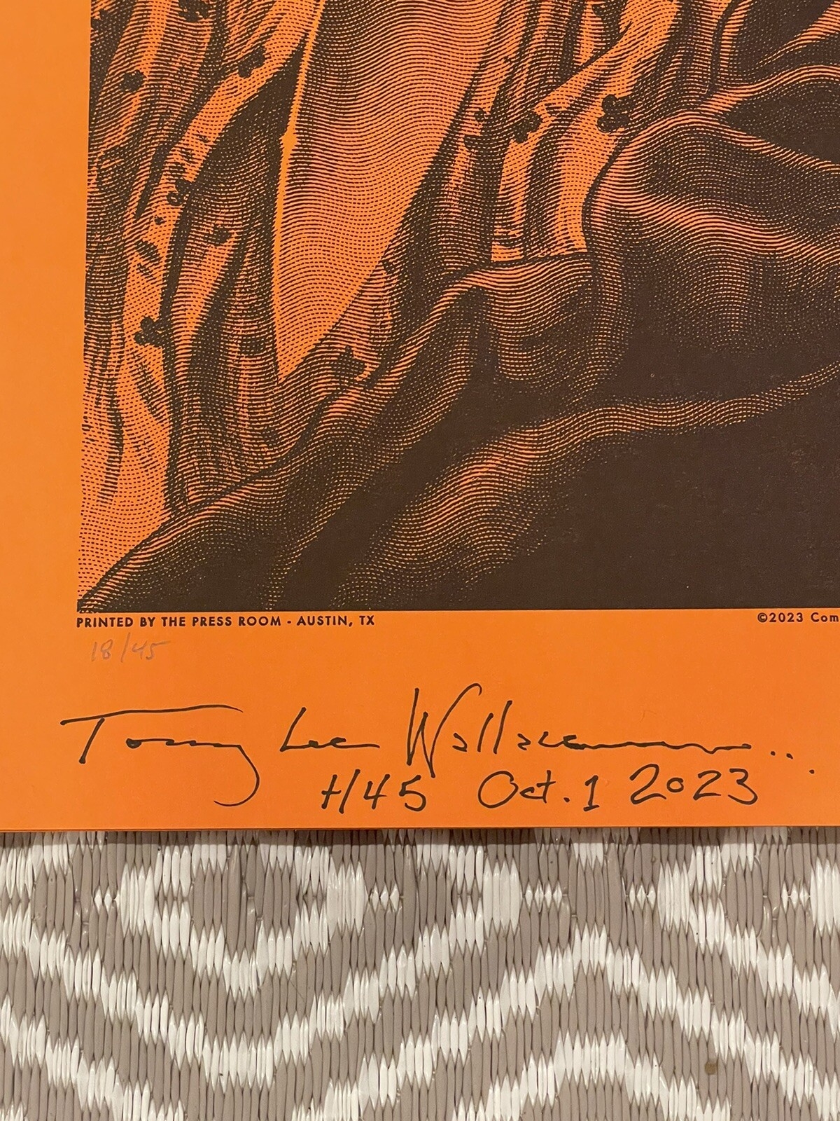 Jason Edmiston | Halloween H45 ORANGE Letter Press Limited 18/45 Signed ...