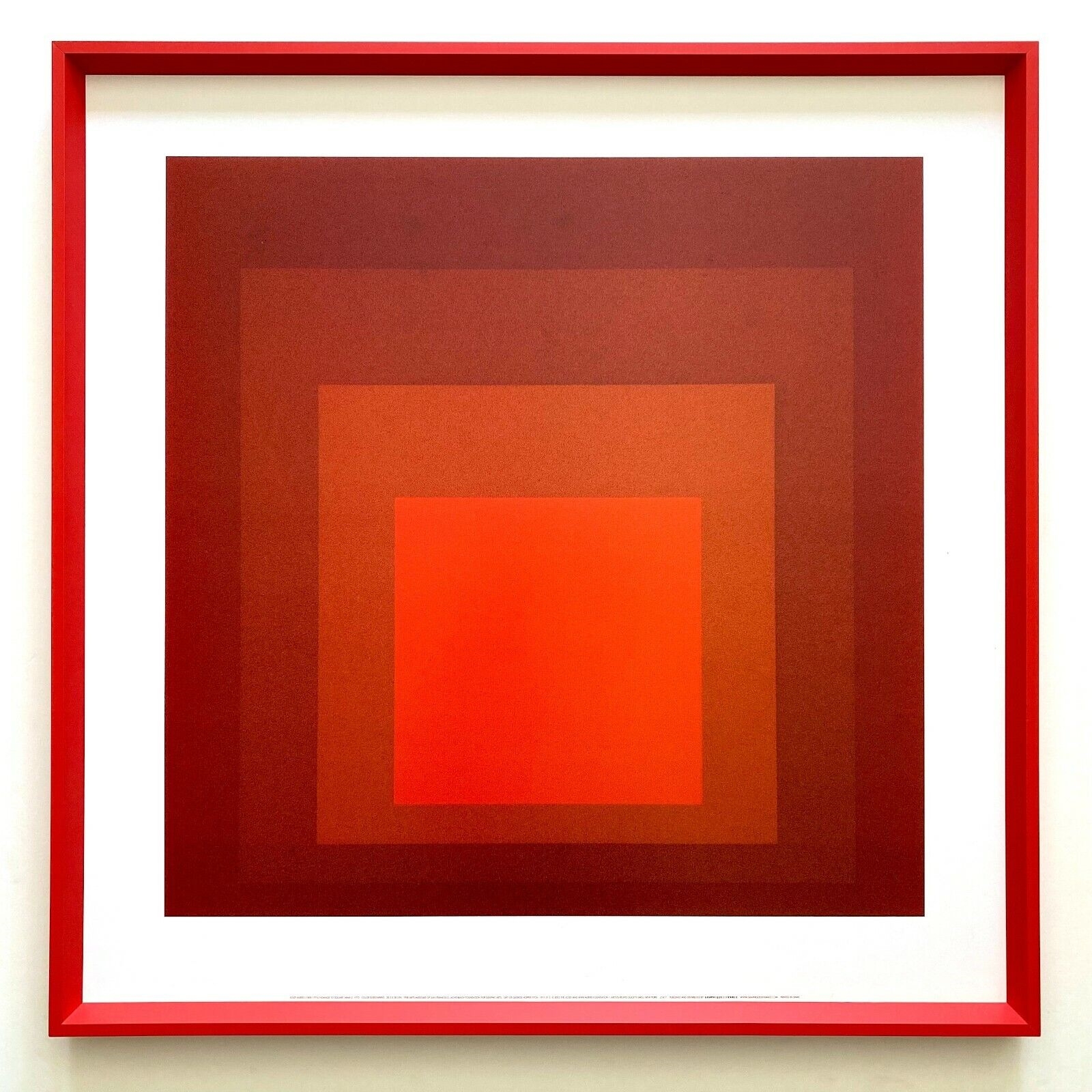 Josef Albers | HOMAGE TO THE SQUARE (1970) | MutualArt