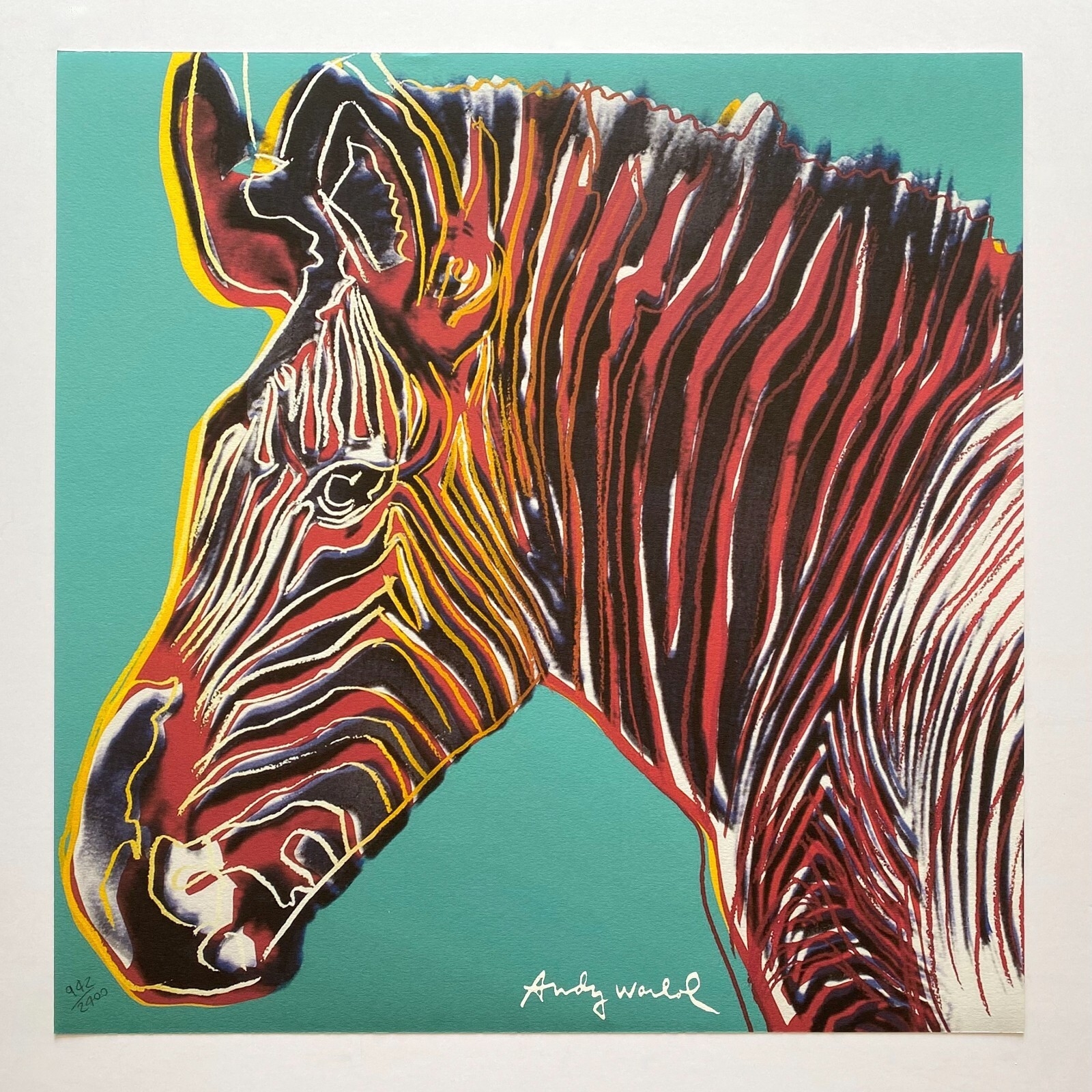 Andy Warhol | GREY'S ZEBRA (1986) | MutualArt