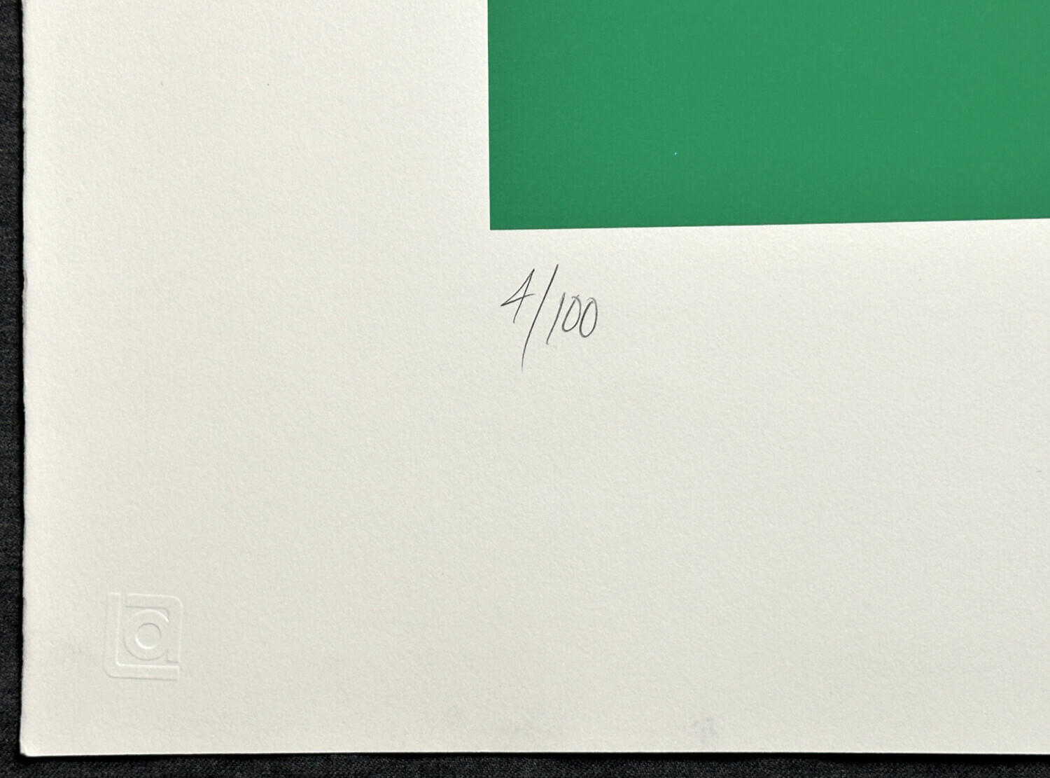 Larry Zox | Green Composition (1980) | MutualArt
