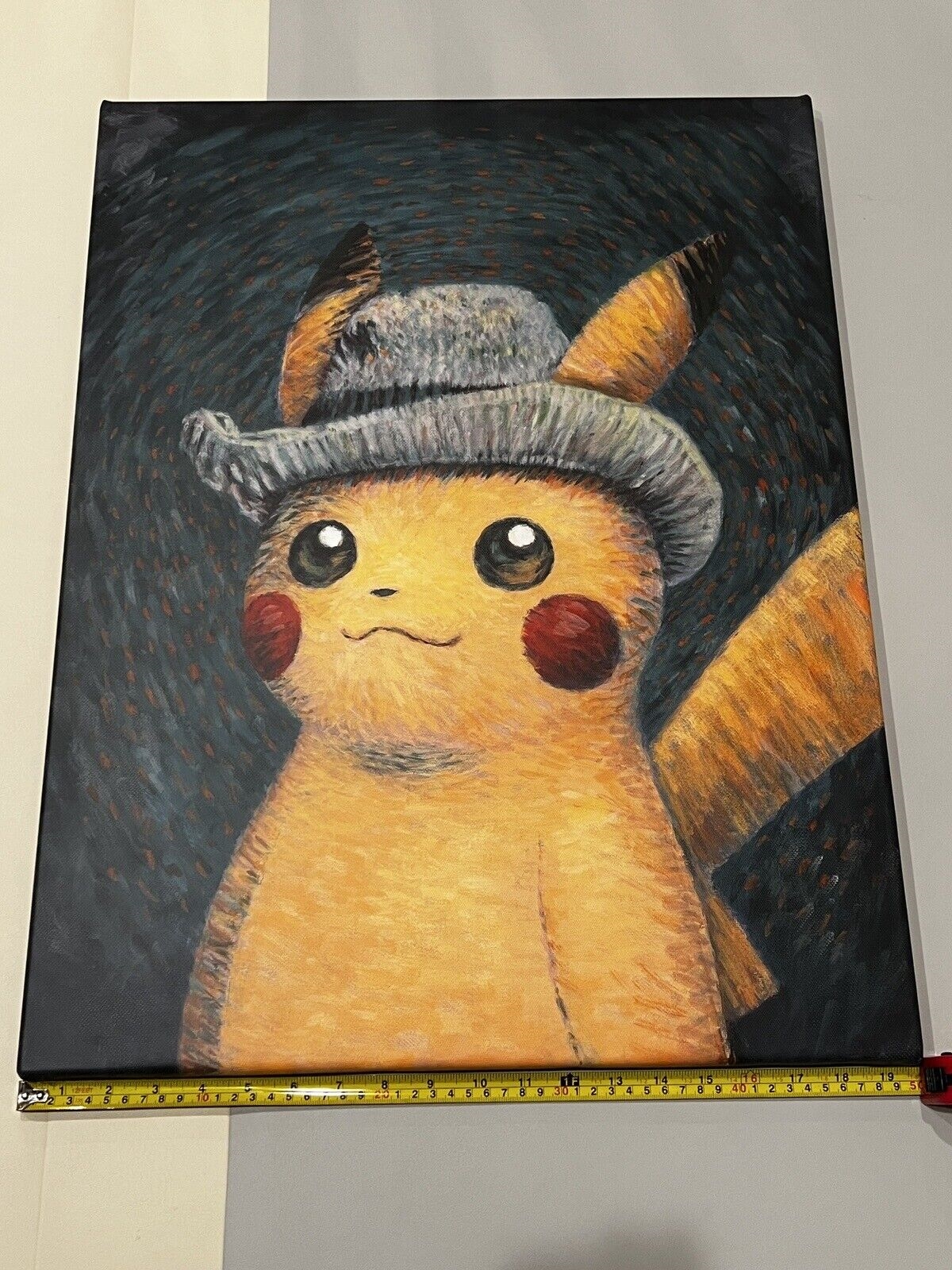 Vincent Van Gogh | Pikachu Inspired by Self-Portrait with Grey Felt Hat ...