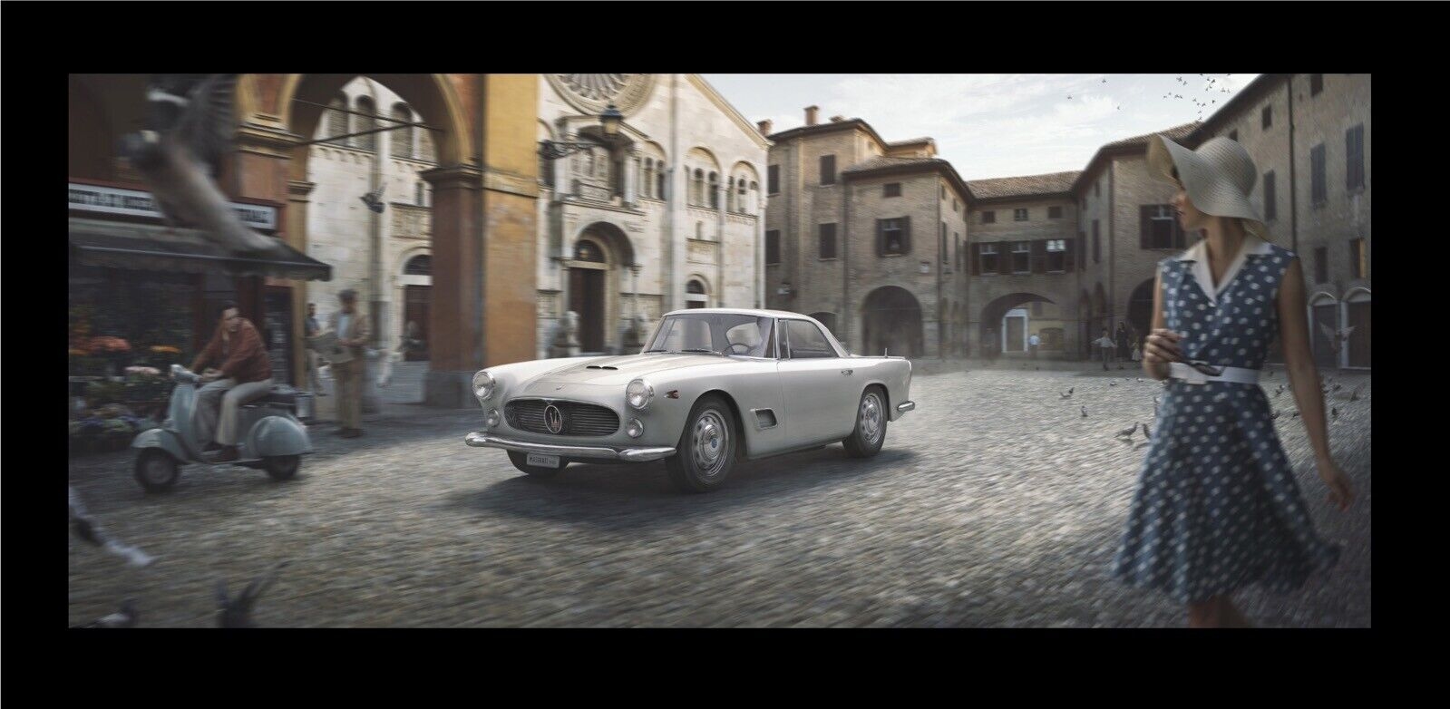 Jan Rambousek | 1957 MASERATI 3500GT Prototype Dama Bianca Fine Art ...