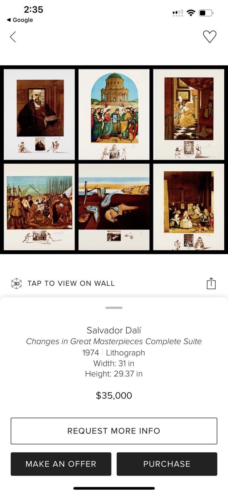 Salvador Dalí | Velazquez Velasquez Surrender Breda Spain (1974 ...