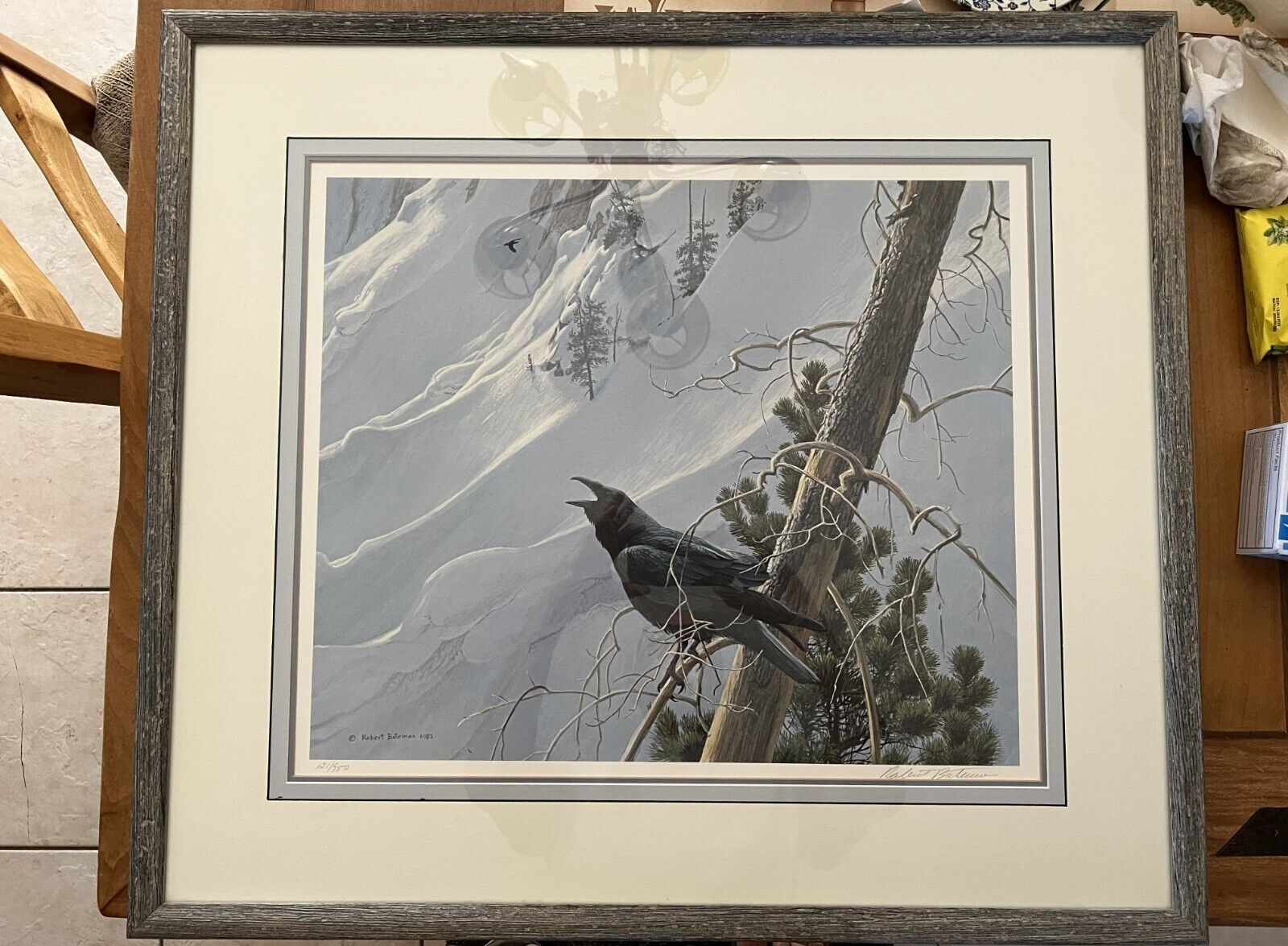 Robert McLellan Bateman | Hawk on a Rock, Raven in Snow, Wolves in Snow ...