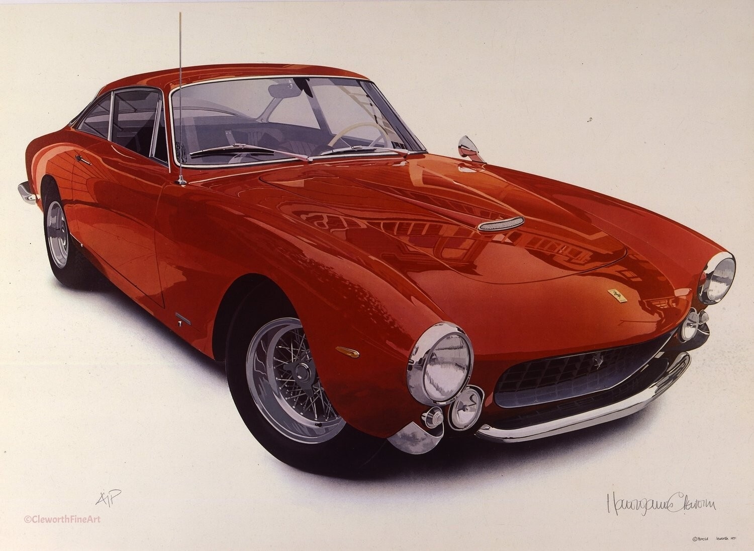 Harold James Cleworth | HAROLD CLEWORTH FERRARI LUSSO ARTIST'S PROOF ...