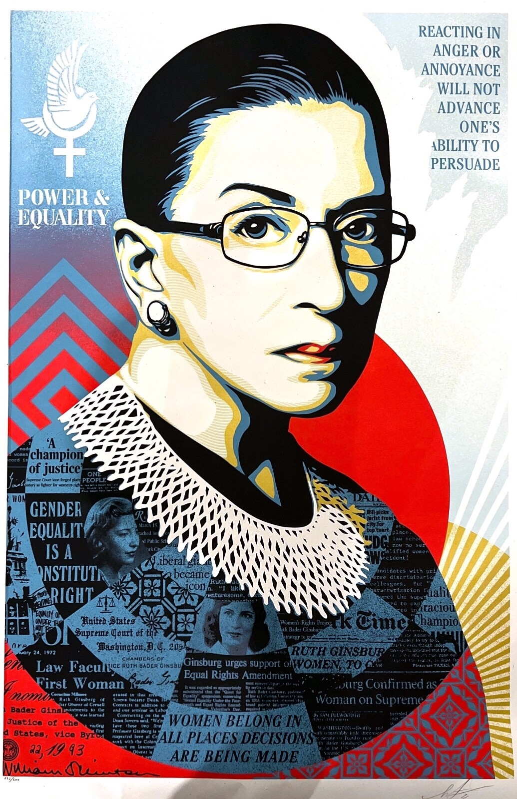 Shepard Fairey | A Champion Of Justice RBG (2021) | MutualArt