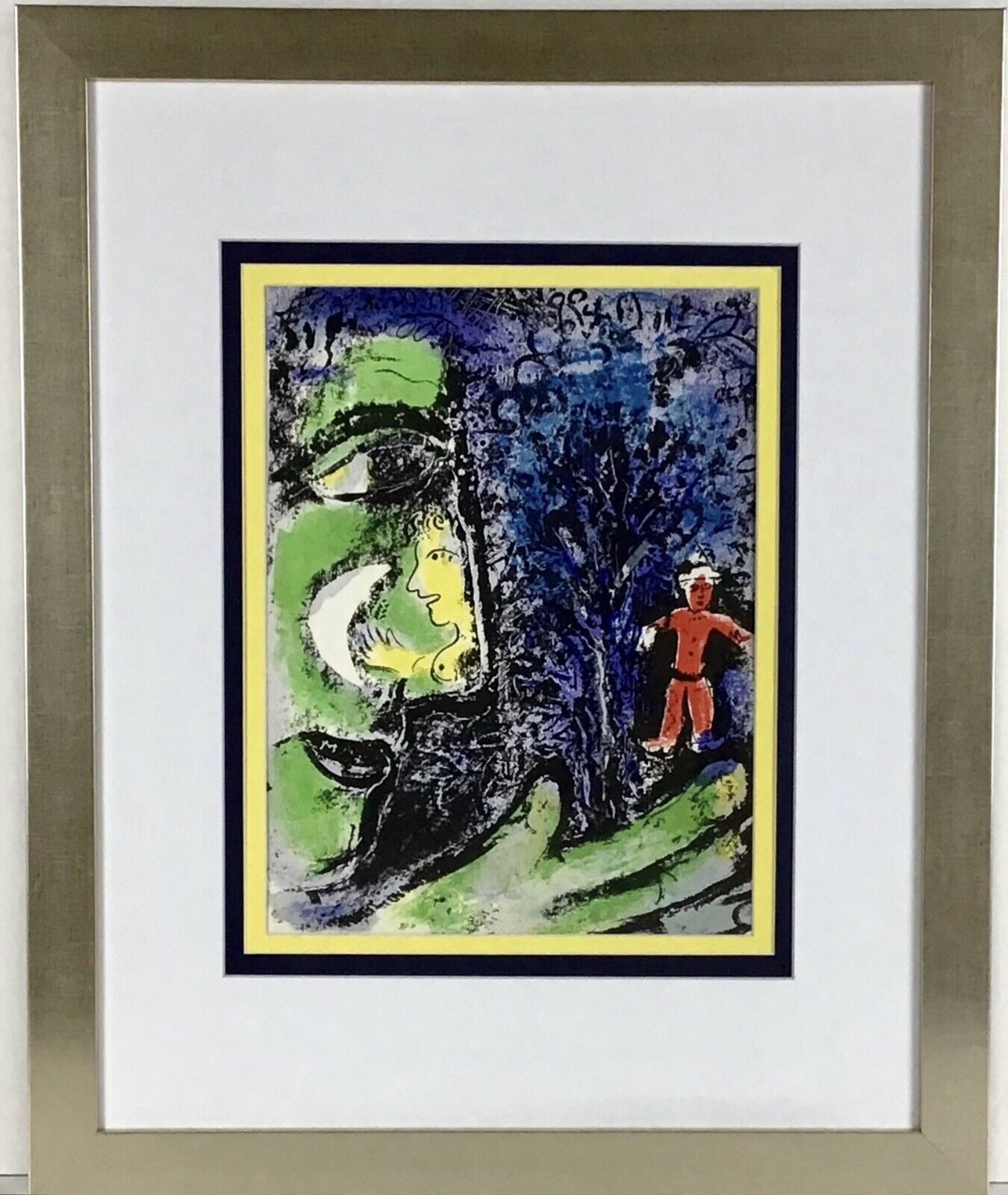 Marc Chagall | Vision of Paris, The Bay of Angels, Profile and red ...