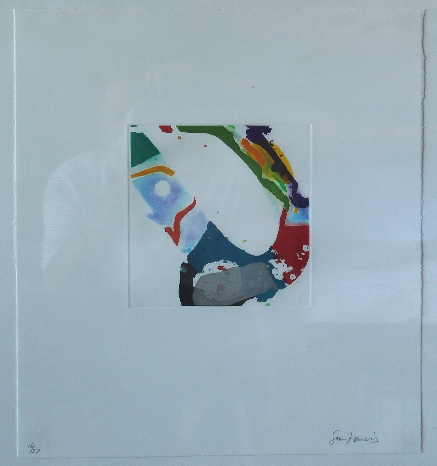Sam Francis | Lithograph Large Original Hand Signed Abstract Color ...