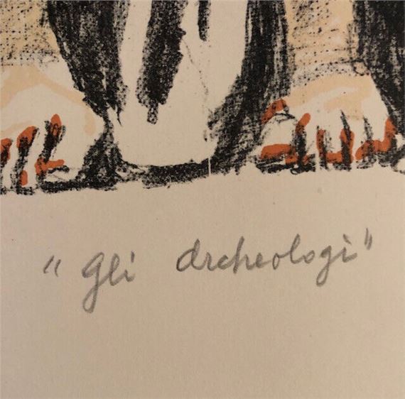 Giorgio de Chirico | Gli Archeologi (1970) | MutualArt